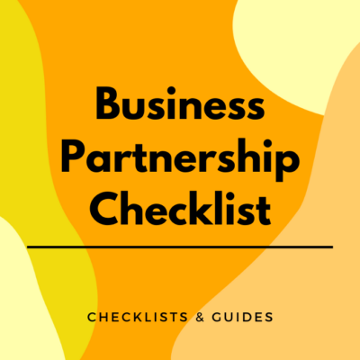 Business partnership checklist - Arts Law Centre of Australia