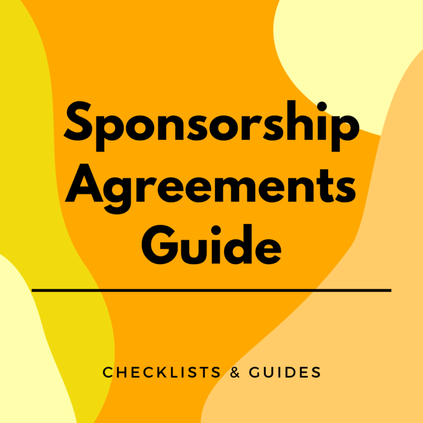 Sponsorship agreements guide - Arts Law Centre of Australia