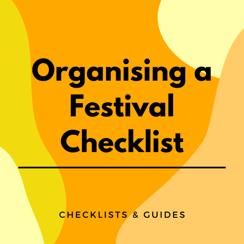 Organising a festival checklist - Arts Law Centre of Australia