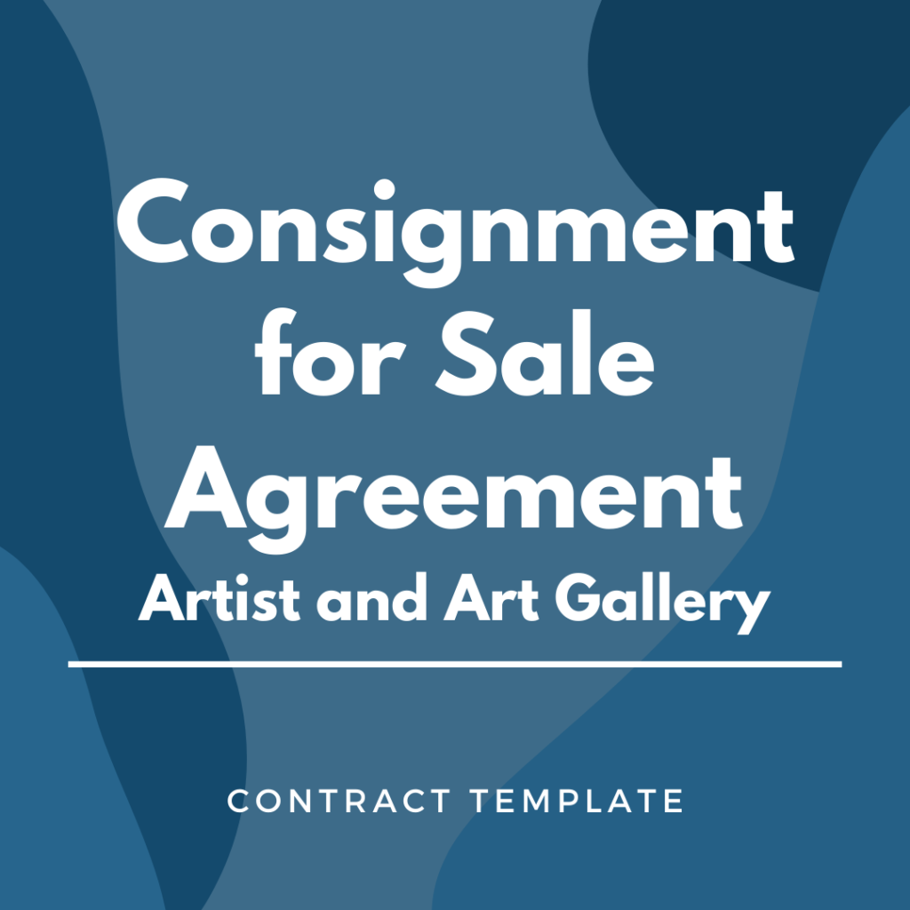 Consignment for Sale Agreement - Arts Law Centre of Australia
