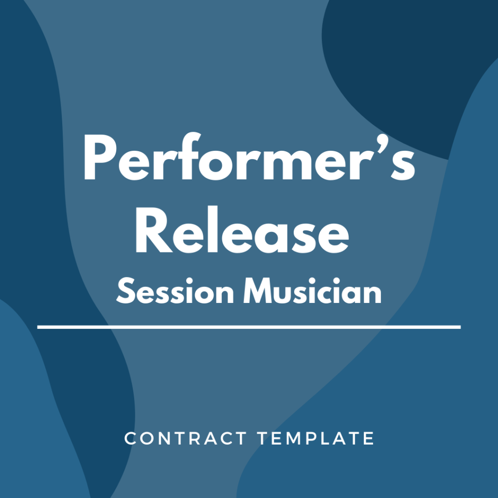 Performer's Release - Session Musician - Arts Law Centre of Australia