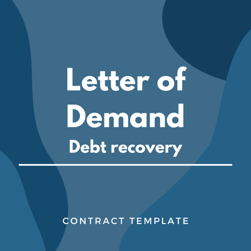 Debt recovery - Letter of Demand - Arts Law Centre of Australia