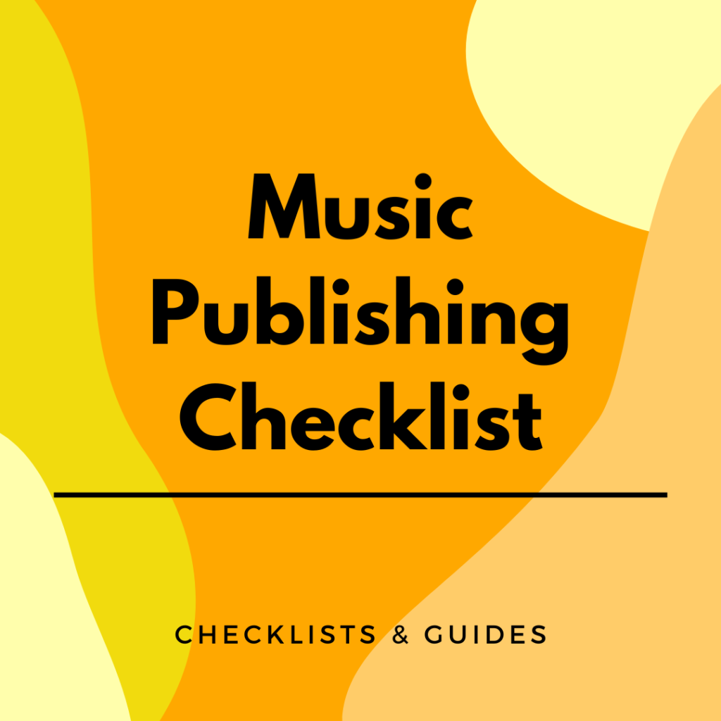 Music publishing checklist - Arts Law Centre of Australia