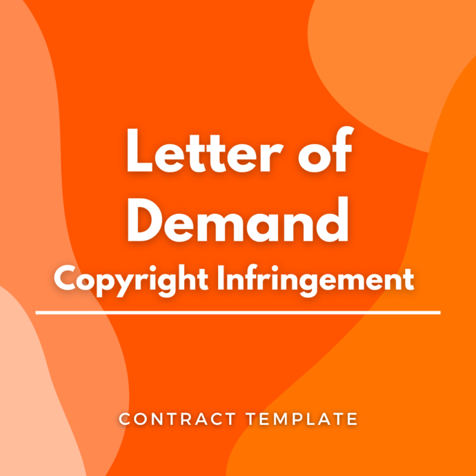 Copyright Infringement - Letter of Demand - Arts Law Centre of Australia