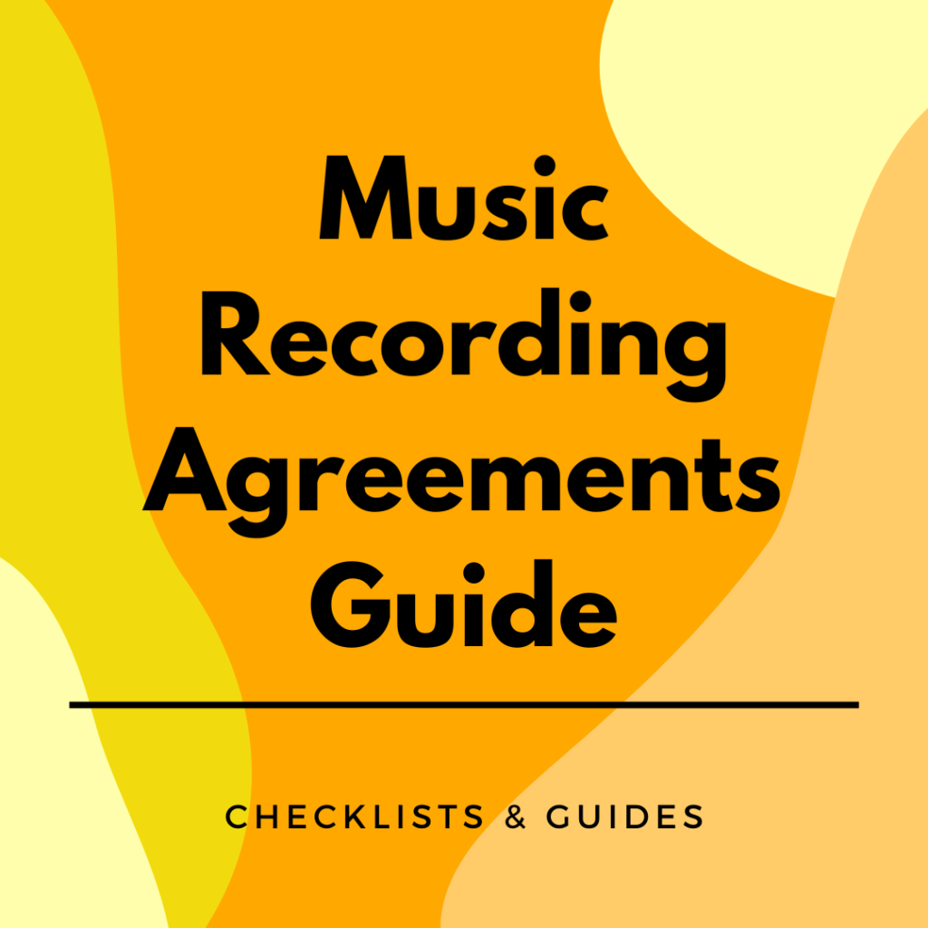 Music recording agreements guide - Arts Law Centre of Australia