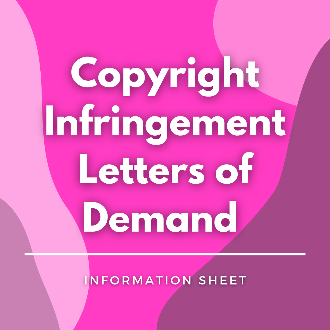 Copyright Infringement Letters of Demand - what should you do if you ...